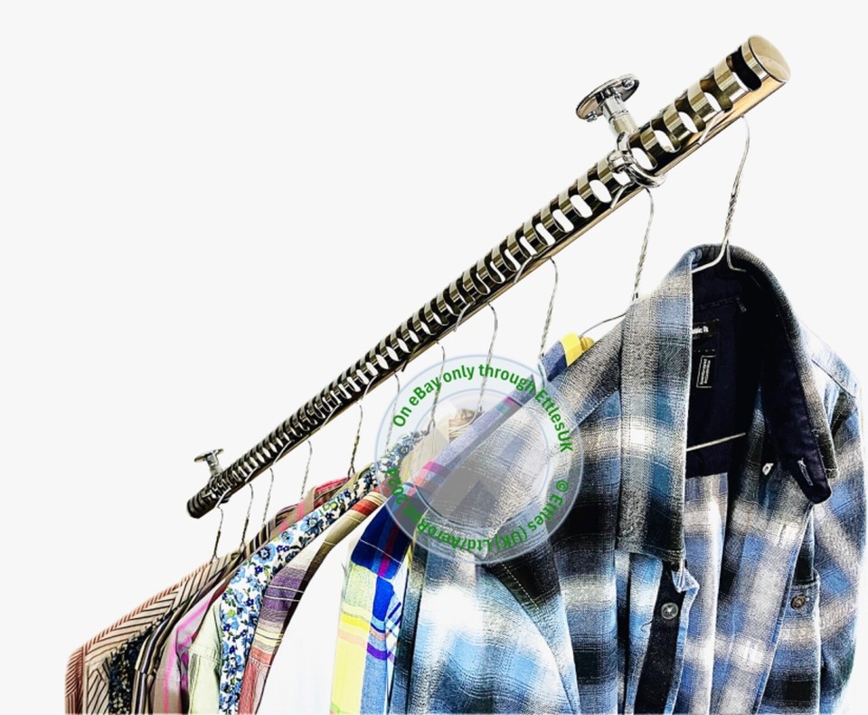 AeroRail® Sloping Ceiling Hanging Rail:Attic Loft Stair Garage Caravan ...