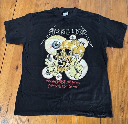 Metallica Used Vintage Shortest Straw Shirt Size XL 2 Sided Made In USA ...