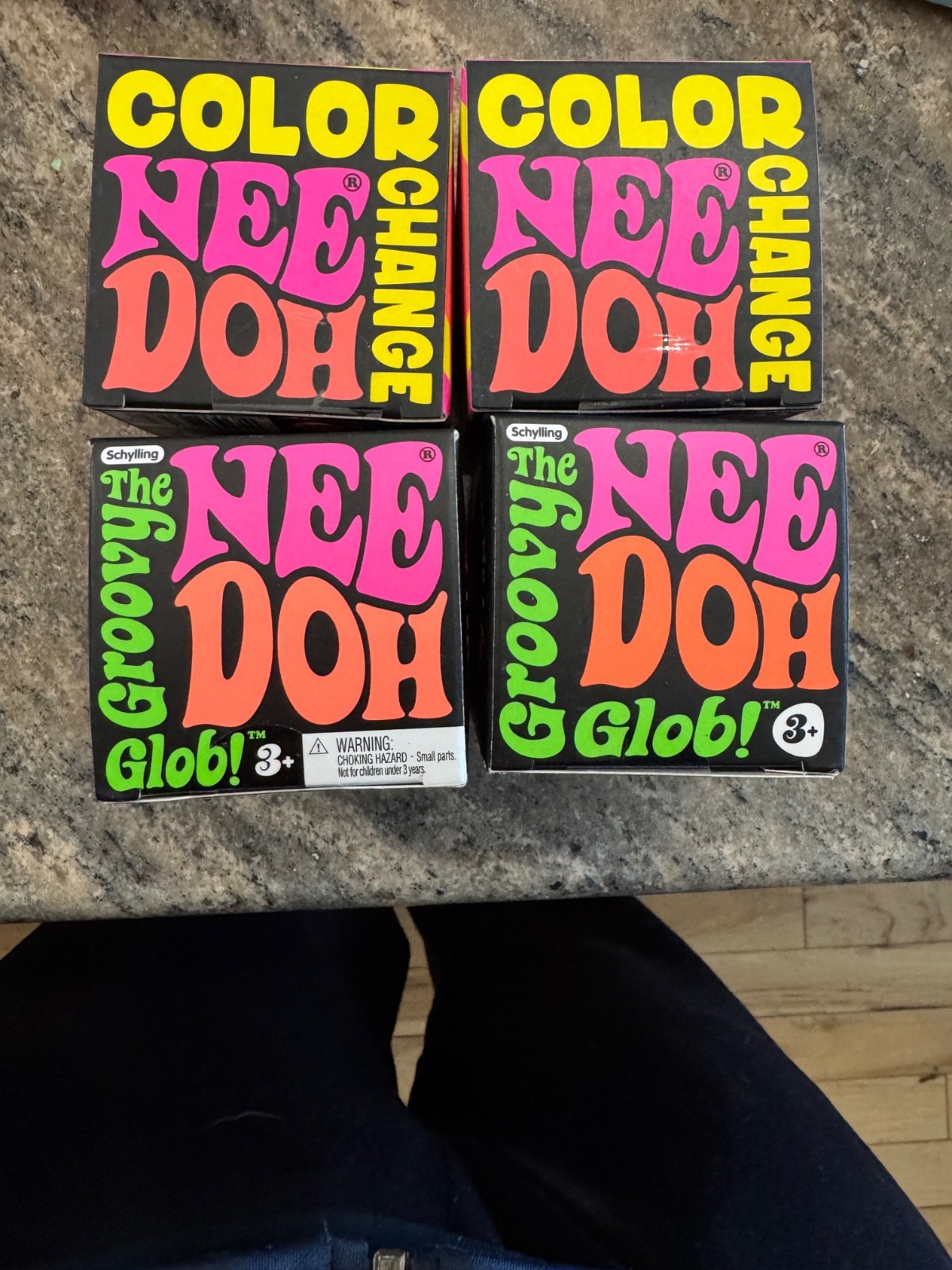 Nee Doh color change & groovy glob TOY Needoh Squish Easter Basket Lot ...
