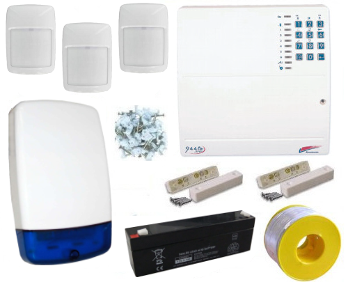 Scantronic 9448 Wired Burglar Alarm LED Kit PIRs with Look Down Used by ...