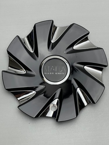 Status Alloys Chrome W/Gloss Black Inserts Wheel Center Cap C016001CAP ...