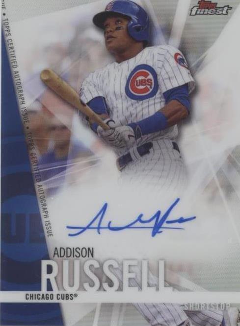 2017 Topps Finest - Autographs Addison Russell #FA-ARU (AU) for sale online | eBay