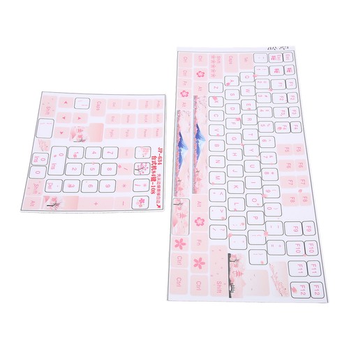 84-Key Keyboard Stickers Clear English Keycap Labels For Mechanical ERT ...