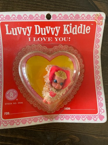 Vintage 1968 Mattel Liddle Kiddles Luvvy Duvvy Tiny Doll Valentine Pin ...