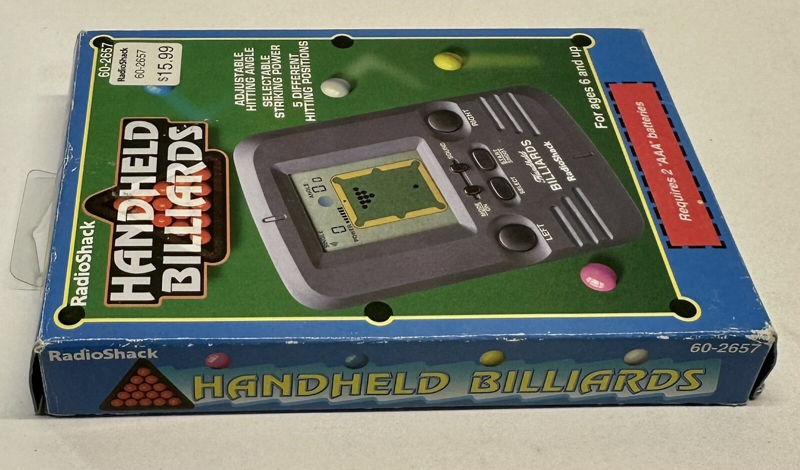 Vintage Radio Shack Hand Held Computer Game Billiards 60-2657 New in ...