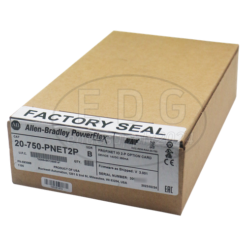 New Original Allen-Bradley 20-750-PNET2P PowerFlex 750 2-port PROFINET ...