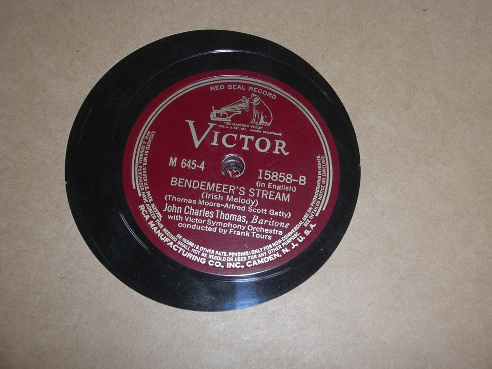 JOHN CHARLES THOMAS VICTOR 78 RPM RECORD SET M645 | eBay