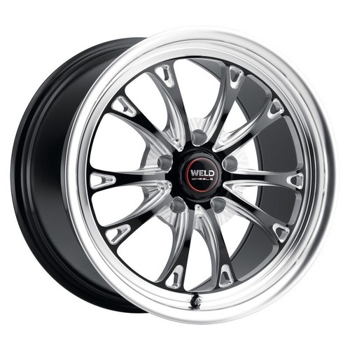 18X5 WELD RACING BELMONT BLACK V PRO STREET SERIES DRAG RACE WHEEL ...