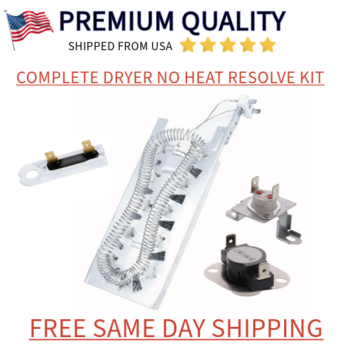 3387747 Heating element for Whirlpool kenmore maytag dryers & 3392519 ...