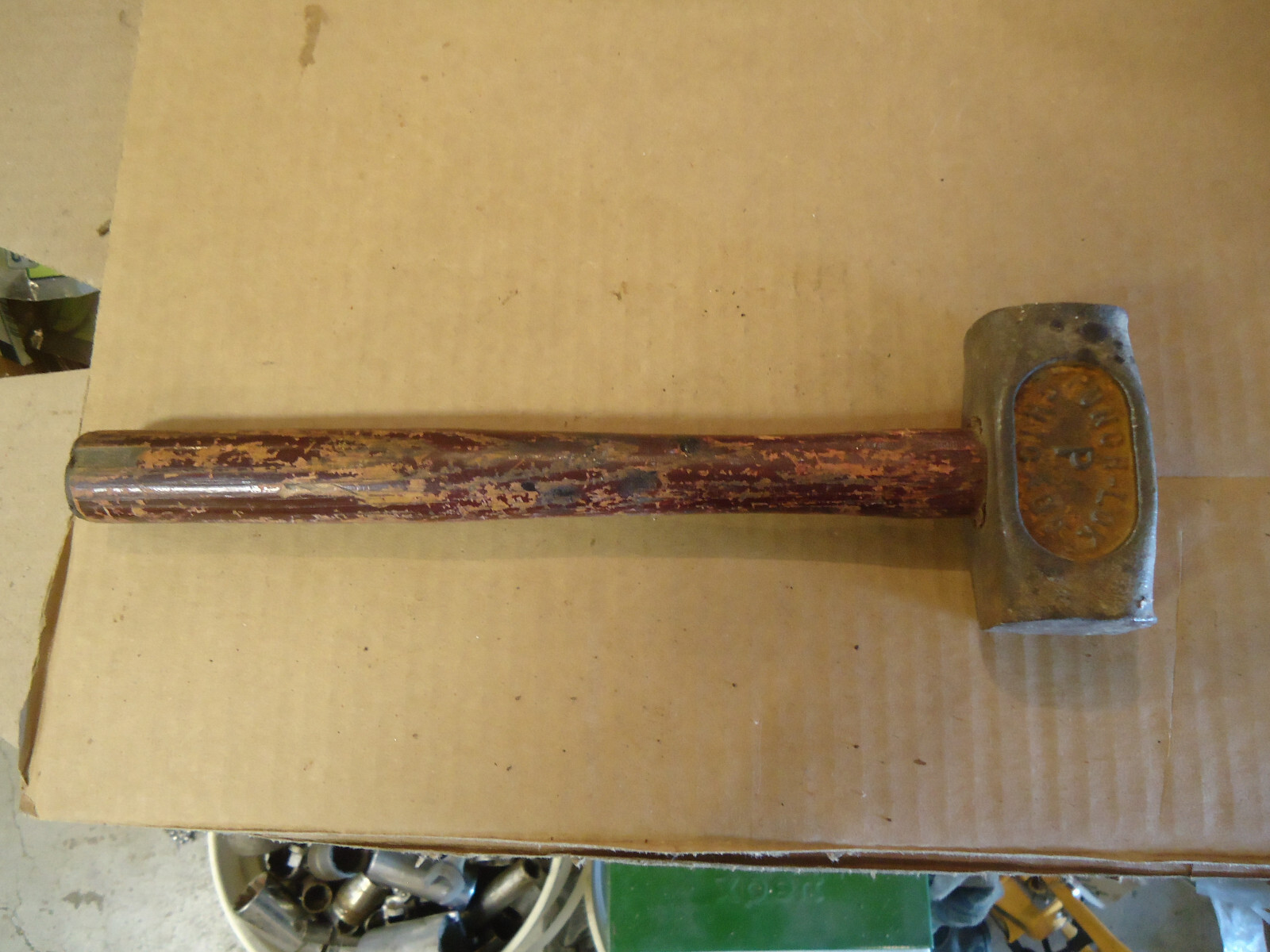 Vintage Blacksmith Punch-Lok Forging Hammer Chicago Original Red Handle ...