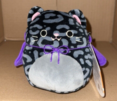 Squishmallow 5” Xiomara the Black Cat Vampire Leopard Halloween PLUSH ...