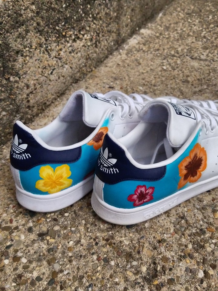 Floral Adidas Stan Smith (custom) | eBay Australia