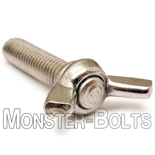 Bulk Qty 300 - M6 x 30mm Cold Forged Wing Screws American Type, A2 ...