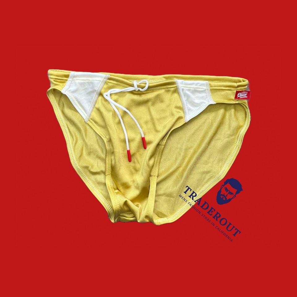 AussieBum Men gold competition crew Nylon Swim bikini Swimwear XS S M L ...