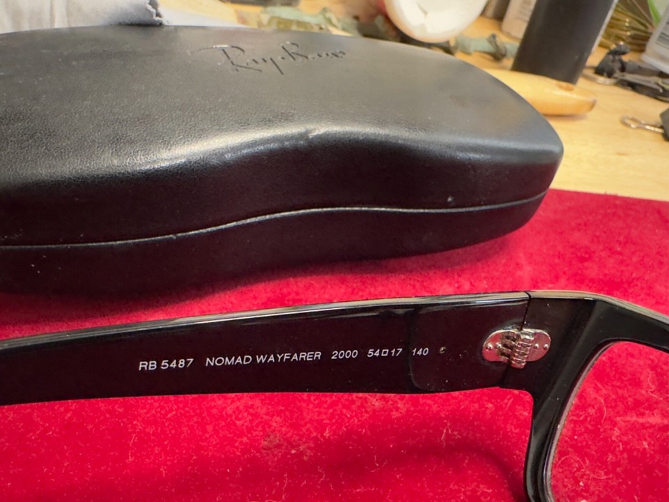 Ray-Ban Frames RB 5487 NOMAD WAYFARER 2000 Black Unisex 54 17 140 RX ...