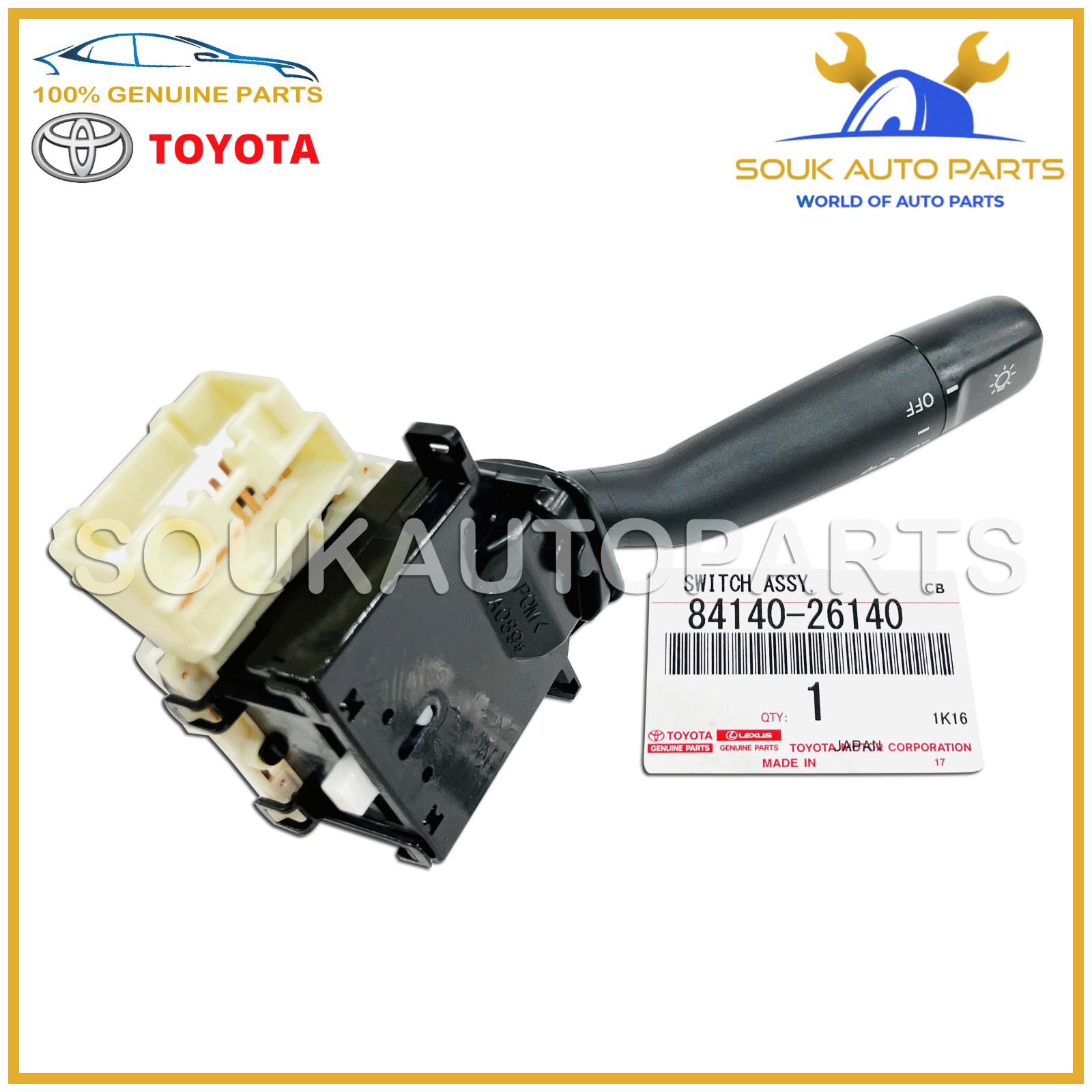 84140-26140 Genuine Toyota TURN SIGNAL HEADLIGHT DIMMER SWITCH ...