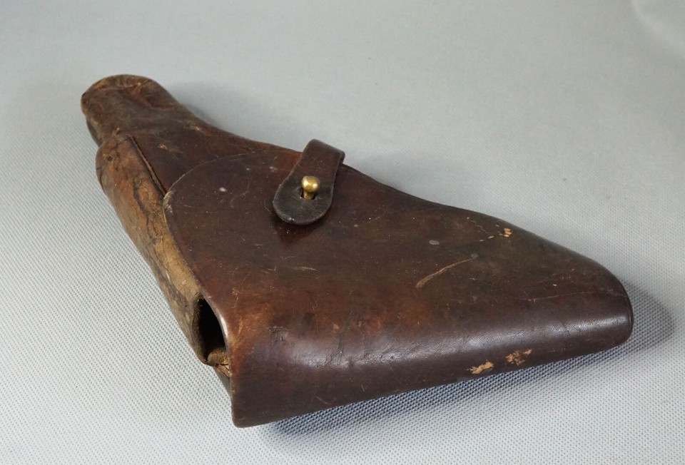 1941 WWII German Officer's Luger P08 Pistol Gun Brown Leather Holster ...