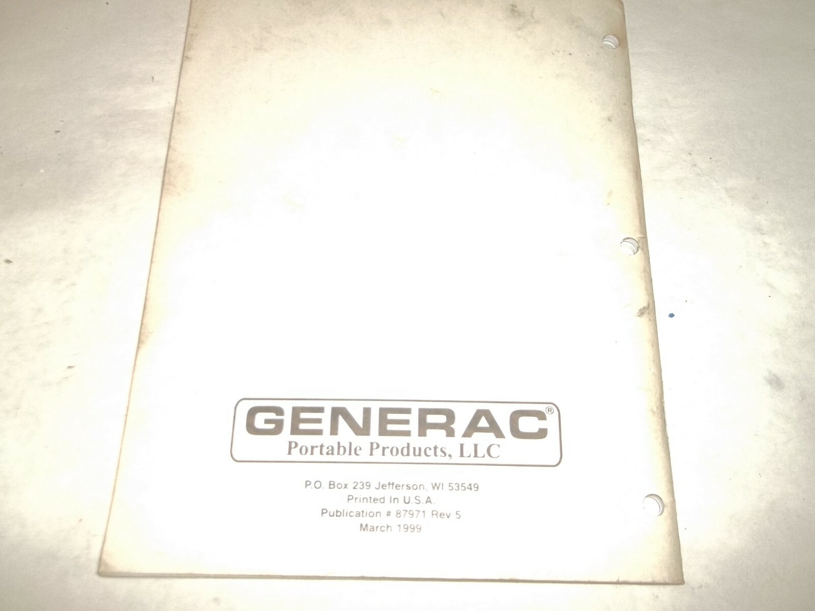 Generac Portable Generator Rotor Stator resistance tables manual | eBay