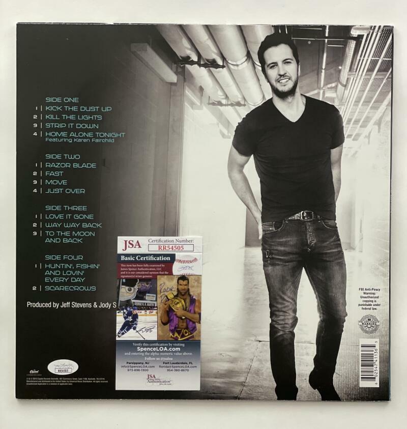 LUKE BRYAN SIGNED AUTOGRAPH ALBUM VINYL RECORD KILL THE LIGHTS COUNTRY ...
