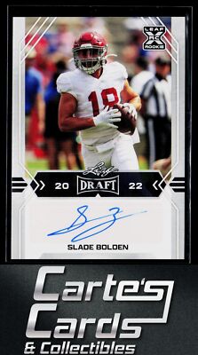 Slade Bolden 2022 Leaf Draft #BA-SB1 Autographs Alabama Crimson Tide ...