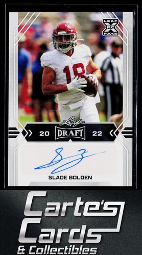 Slade Bolden 2022 Leaf Draft #BA-SB1 Autographs Alabama Crimson Tide ...