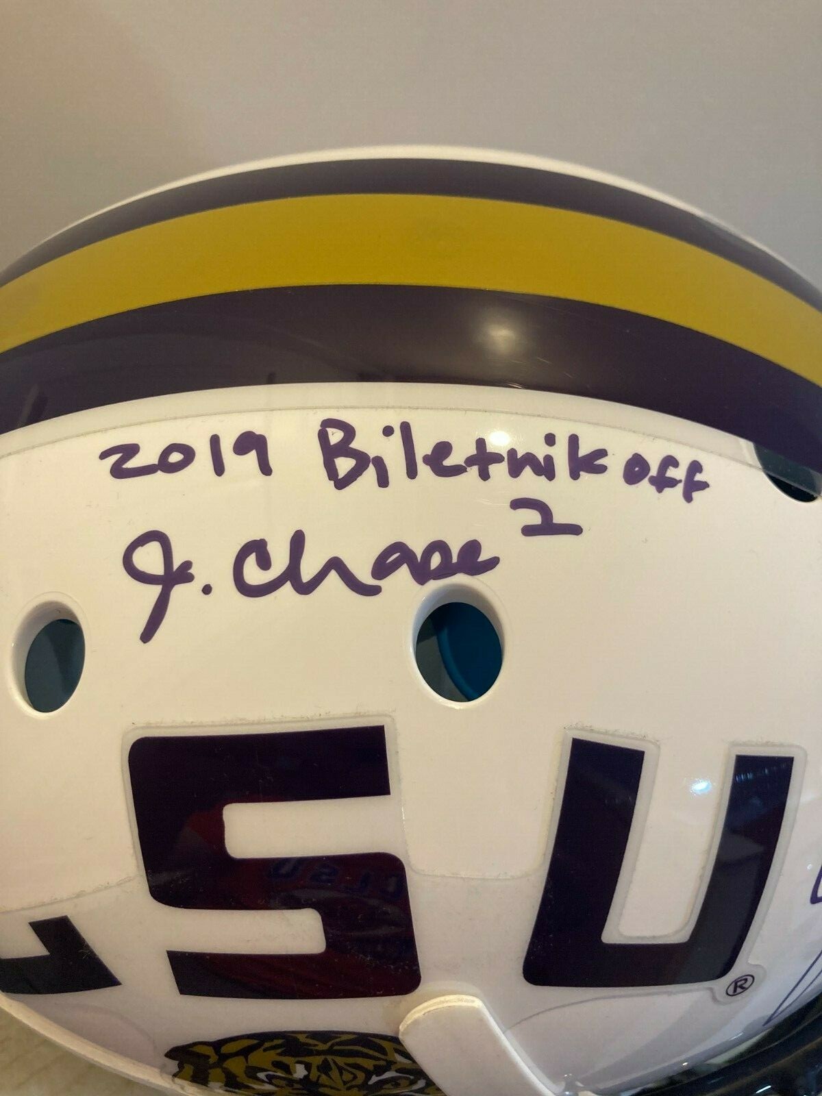 Joe Burrow & Ja'Marr Chase Autographed White LSU Tigers Authentic ...