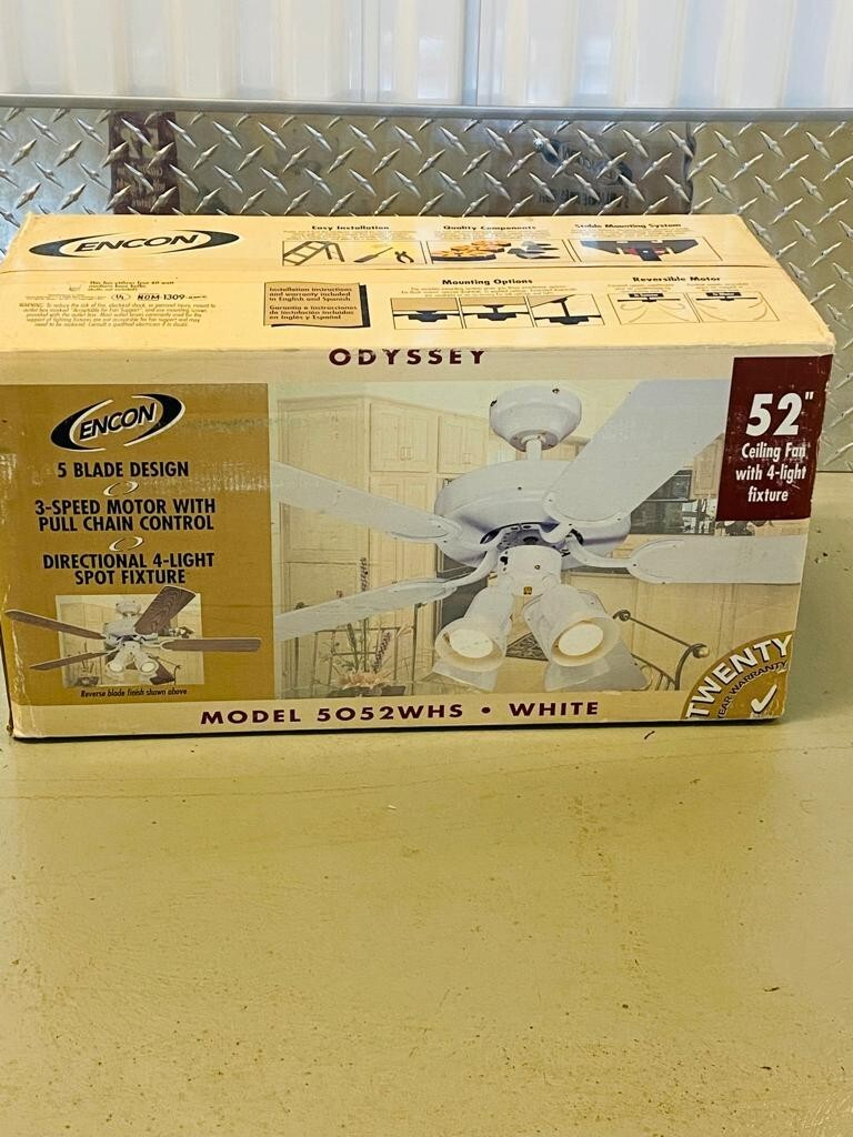 Encon Ceiling Fan Model M52 | Shelly Lighting