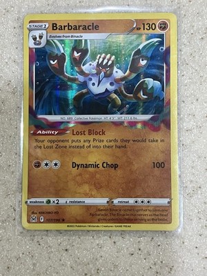 Pokémon TCG Barbaracle Sword & Shield - Lost Origin 107/196 Holo Rare ...