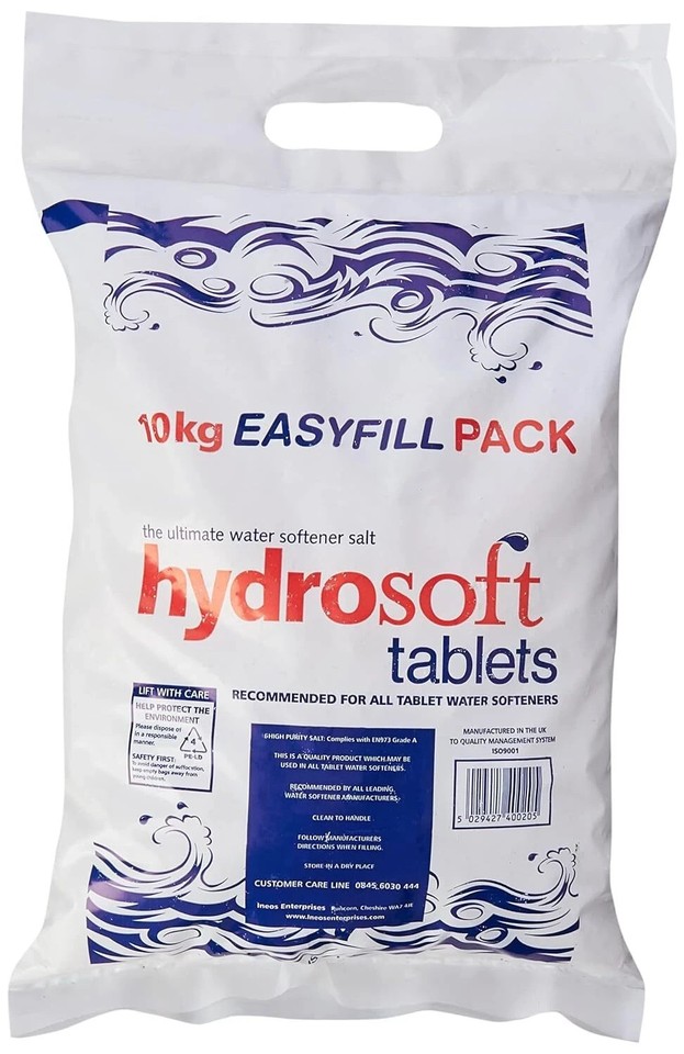 Hydrosoft Water Softening Salt Tablets 25kg,10 kg | Food Grade 99.9% ...