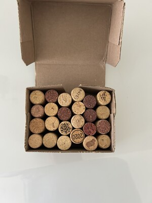 Lot of 24 Real/Natural Used Wine Corks NO Plastic or Champagne | eBay