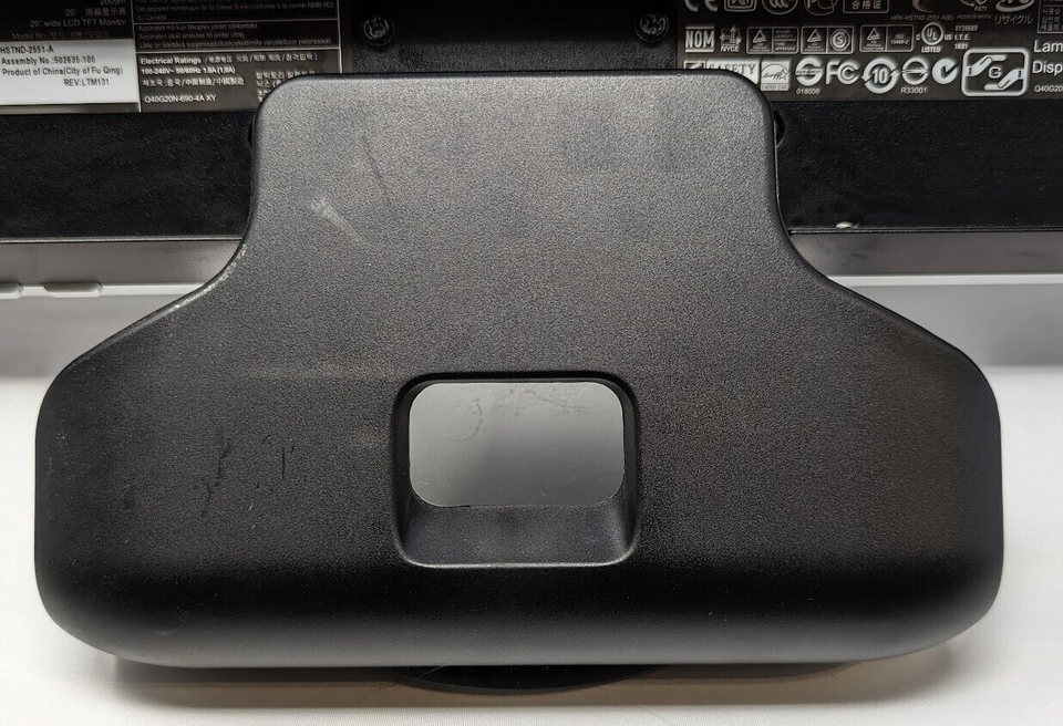 HP 2009m 20-inch Diagonal HD Ready LCD Monitor 884420327684| eBay