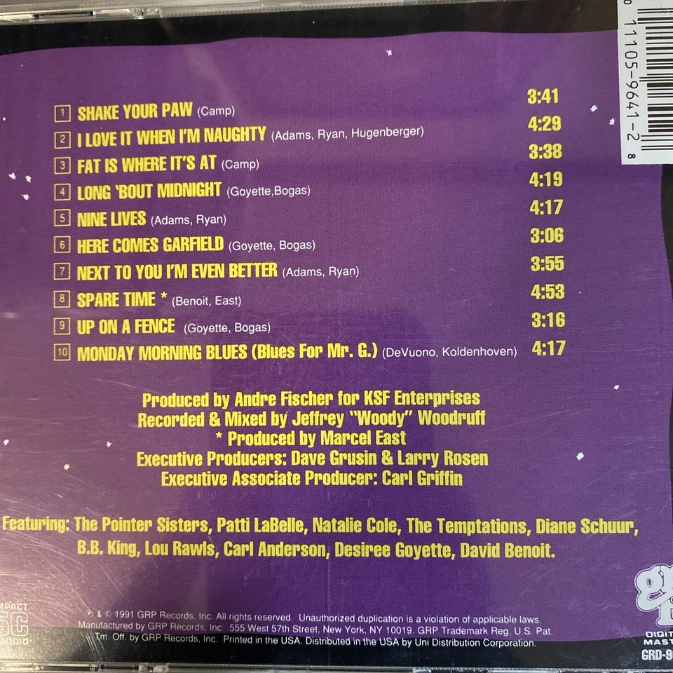 GARFIELD - AM I COOL OR WHAT - DIGITAL MASTER - GRP CD NEAR MINT! - CCC ...