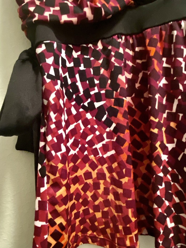 Hot Tempered Women Y Neck Short Sleeve Tunic Blouse Top ~ Size Large | eBay