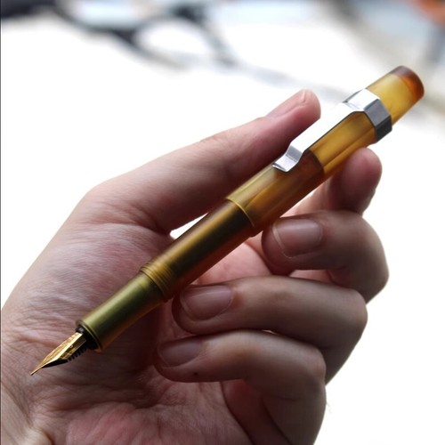 EDC PEI Fountain Pen Office Mini Signature Pen Writing Multi-functional ...