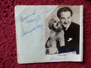DONALD PEERS - WELSH SINGER - AUTOGRAPHED PHOTO + AUTOGRAPH | eBay