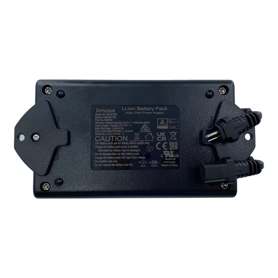 Limoss Akku Battery Pack Power Supply Model ZB-B1800 Kits for Power ...