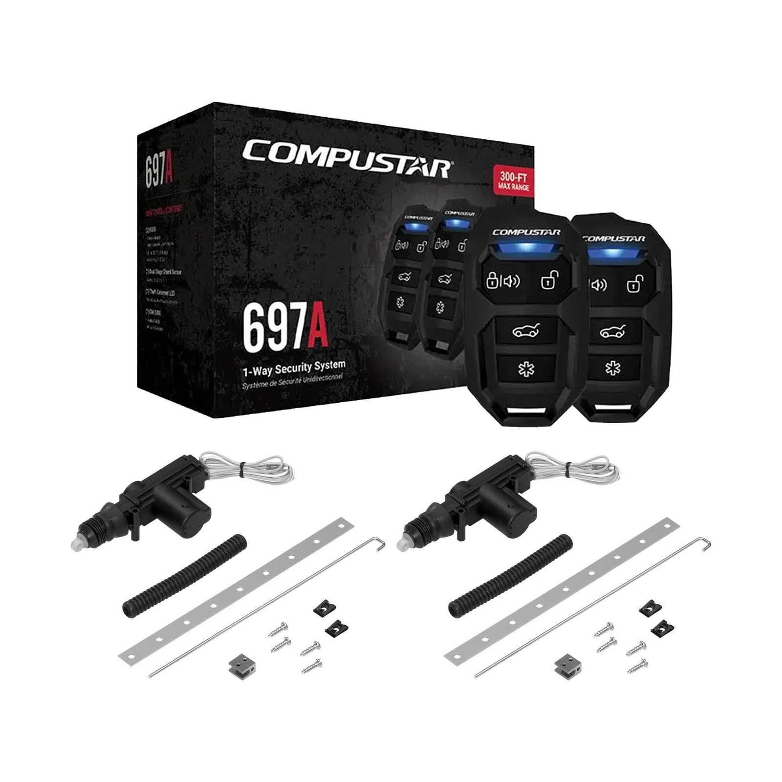 Compustar CS697-A 1-Way 200' Alarm Keyless w/o Siren and Two Code Alarm DA1 S... | eBay