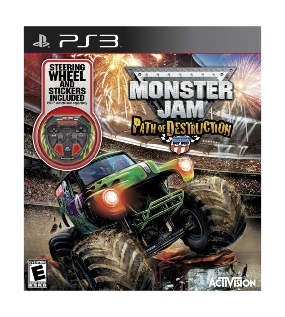 Monster Jam Path of Destruction PlayStation 3 Ps3 (bundle) for sale ...
