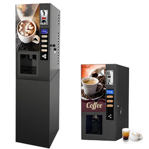 Commercial 3 Flavor Instant Fully Automatic Self Coin Coffee Vending ...