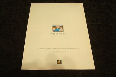 KING OF THE HILL 2001 Emmy ad Hank Hill, Bobby, Peggy, Ladybird, Mike ...