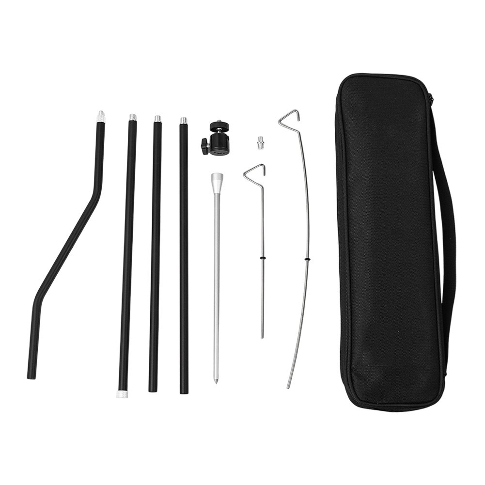 Adjustable Camping Light Stand Outdoor Use with 1/4 Threaded Port ...