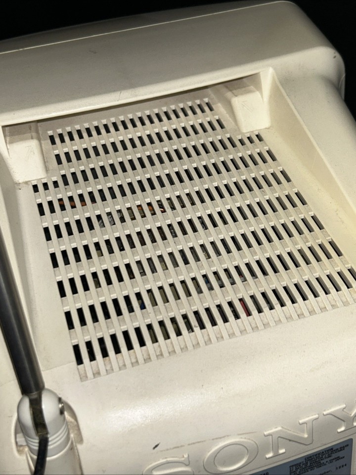 Sony Trinitron KV-9PT40 White CRT TV With Remote Tested And Working | eBay