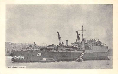 Postcard Military USS Donner (LSD-20) Casa Grande Class Dock Landing US ...
