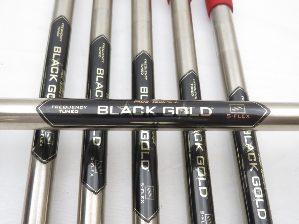 Used Adams Idea Pro Iron set 5-PW TT Black Gold Stiff Flex Steel Shafts ...