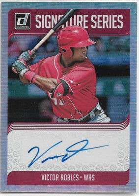 2018 Donruss Signature Series Victor Robles | eBay