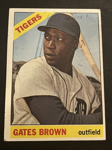 1966 TOPPS GATES BROWN DETROIT TIGERS #362 | eBay