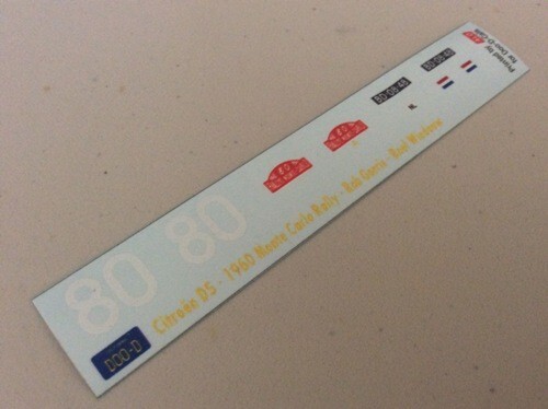 1960 MONTE CARLO #80 CITROËN DS GORRIS/WIEDOUW 1:43 DECALS | eBay