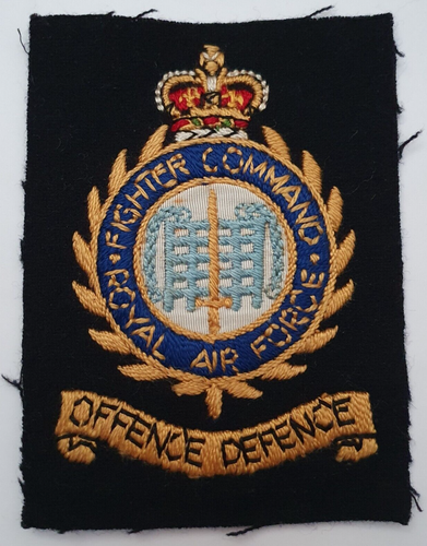 Royal Air Force Fighter Command Vintage Embroidered Veterans Badge ...