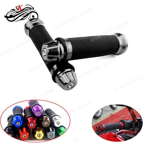 Motorcycle 7/8" 22mm CNC Handle Bar Hand Grips For Yamaha YZF R1 R3 R6 ...