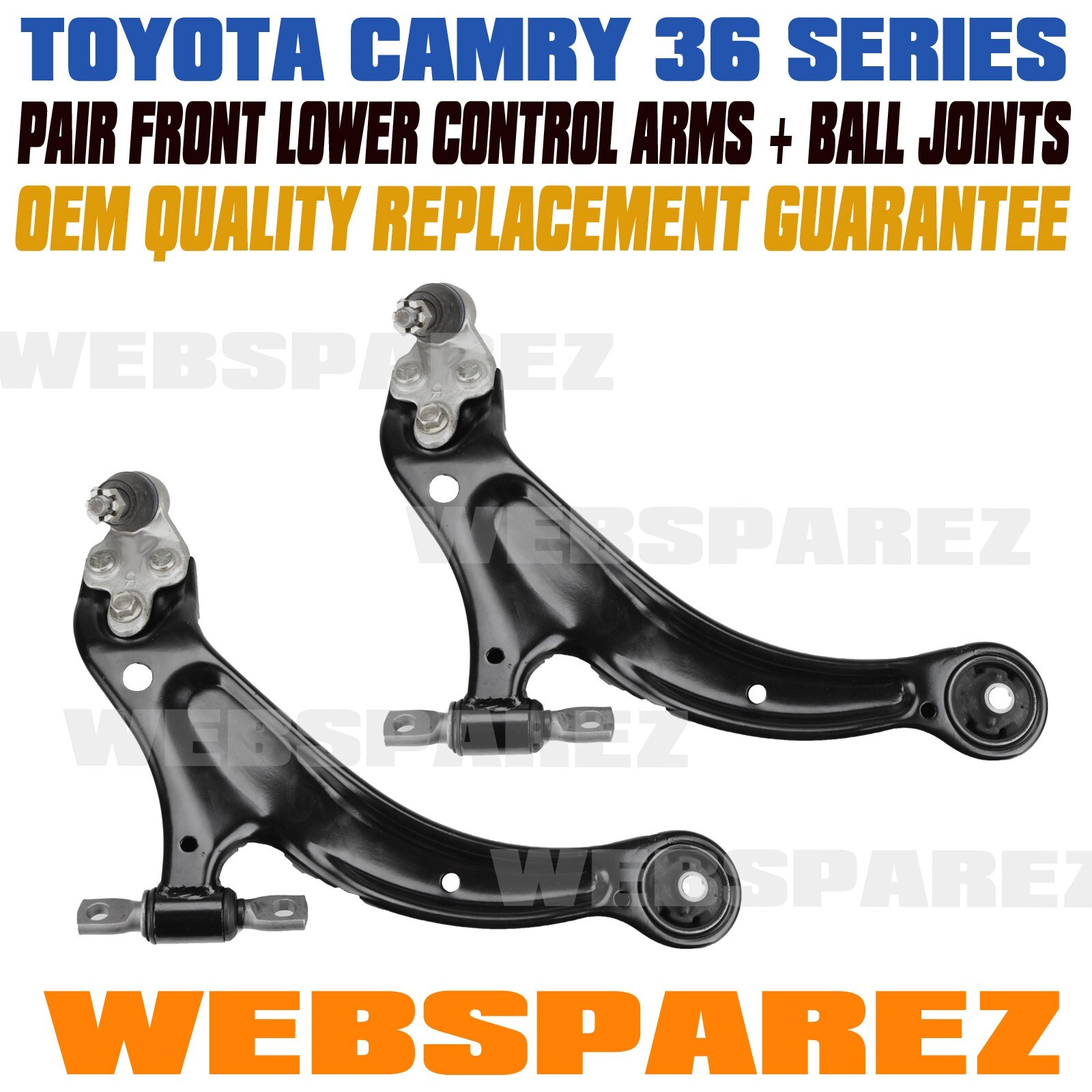 For TOYOTA CAMRY ACV36 MCV36 Front Lower Control Arms with Bushes Ball ...